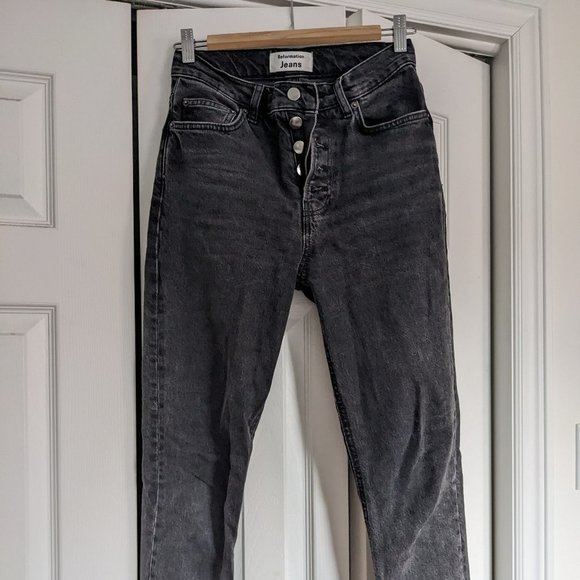 Reformation | Jeans | Reformation Liza Button Fly High Rise Straight ...
